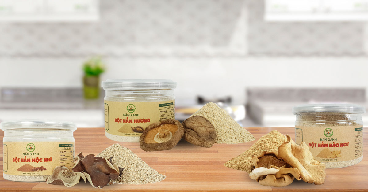 Bột Nấm Ăn - Nêm gia vị các món canh, cháo, soup cực ngon và bổ dưỡng
